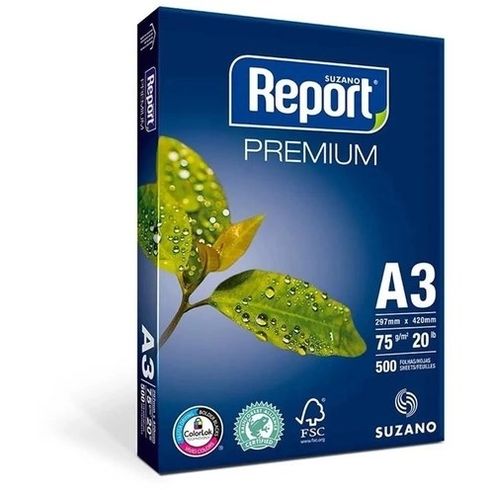 Papel A3 75G Com 500 Folhas - Report - UNICA - Kidverte