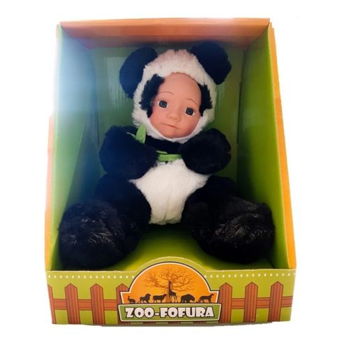 Pelúcia Zoo Fofura Panda - 22 cm - Fénix - UNICA - Kidverte