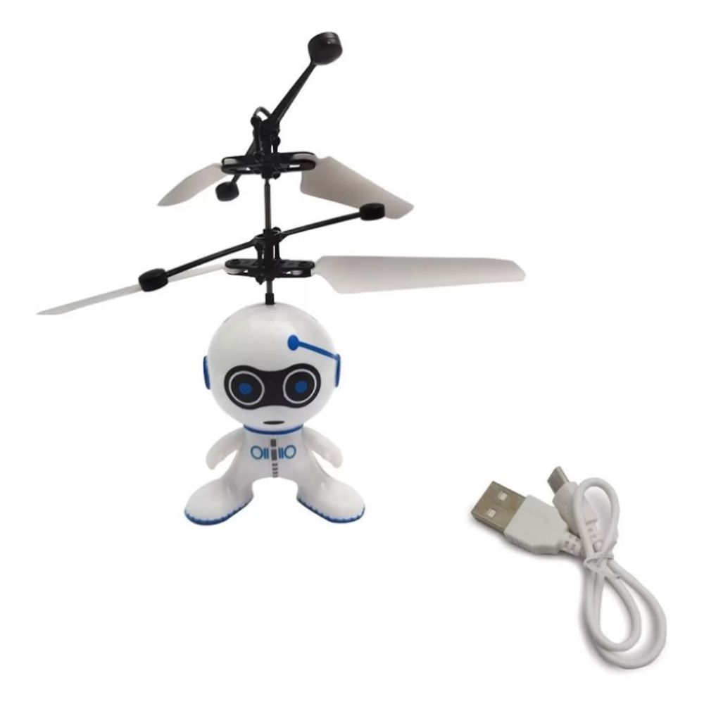 Mini Robô Voador Drone Recarregável Infantil com Sensor - Flight Robot ...