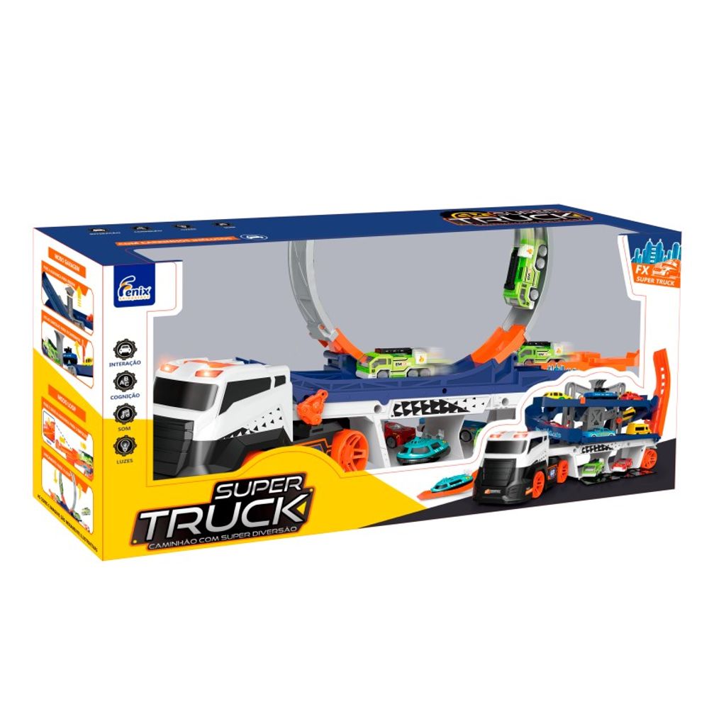 Caminhão Pista Super Truck Loop - Fênix - Kidverte