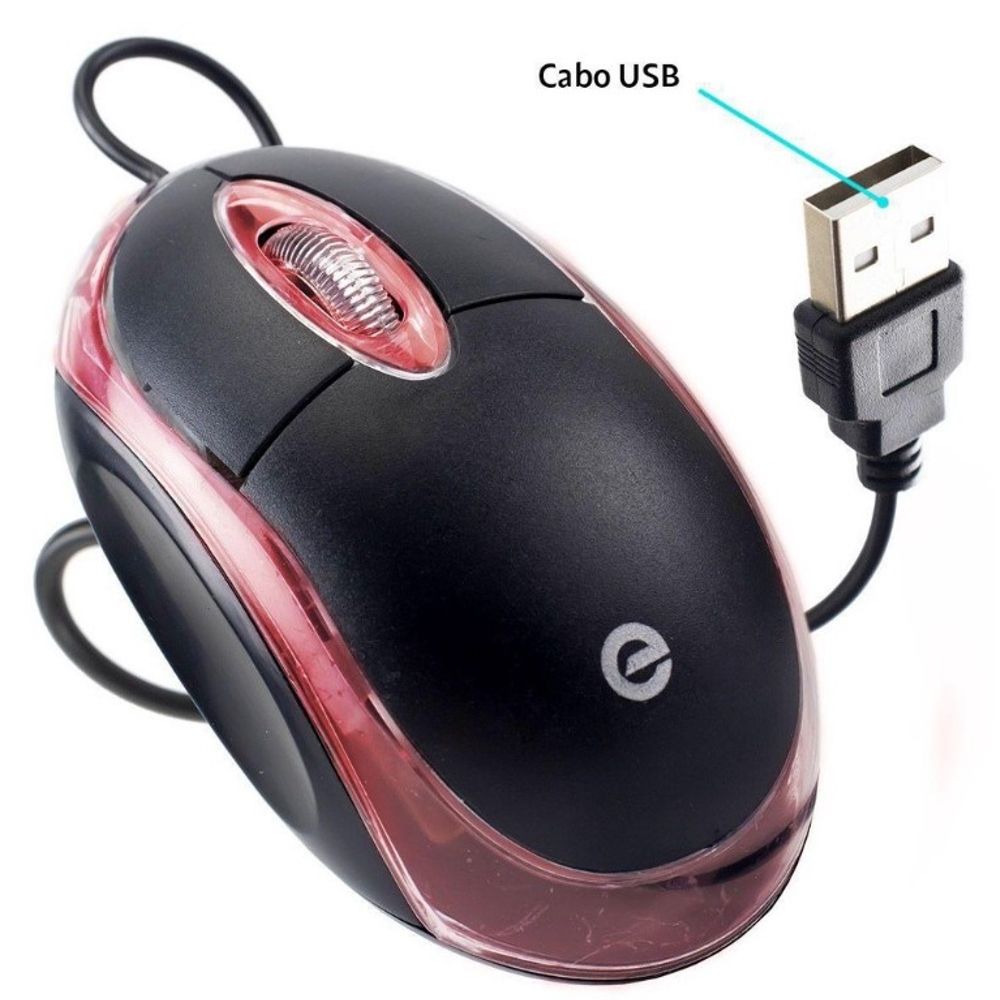 Mouse Óptico USB - Exbom - Kidverte