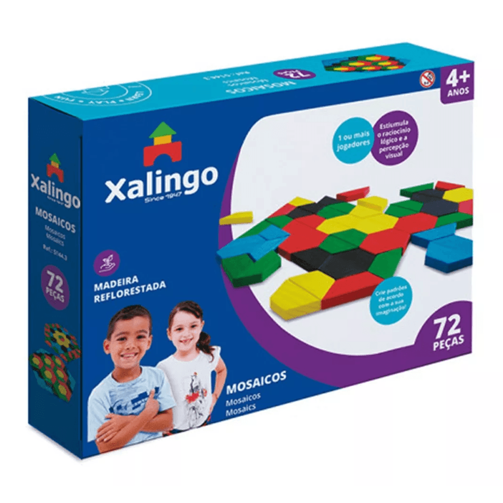 Jogo Pedagógico Tangram Mosaico - Xalingo - Kidverte